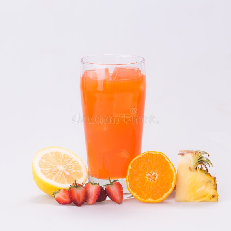 Punch a Cool and Refreshing. Stock Image - Image of cocktail, tropical ...