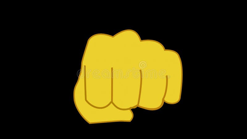 Punch Icon Animation Loop Motion Graphics Video Transparent Background ...