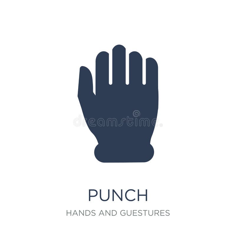 Punch Icon. Trendy Flat Vector Punch Icon on White Background Fr Stock ...