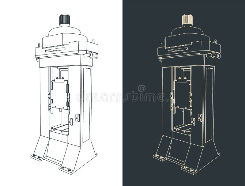 Punch machine illustration stock vector. Illustration of factory ...