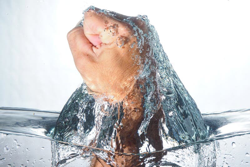 Punch the water stock image. Image of punch, motion, action - 90939023