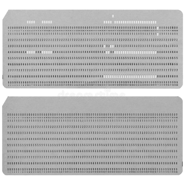 Punched card stock image. Image of storage, computer, information - 8880735