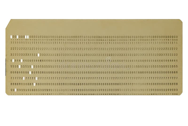 Stack of Vintage Unused Computer Punch Cards Stock Photo - Image of ...