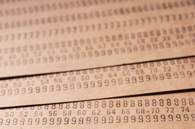 Punched cards background stock image. Image of cardboard - 22650067