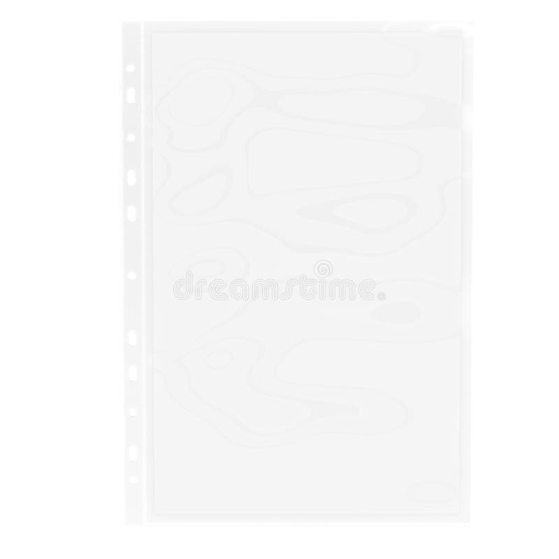 Punched Pocket Sheet with Blank Sheet A4 Inside. Sheet Plastic ...