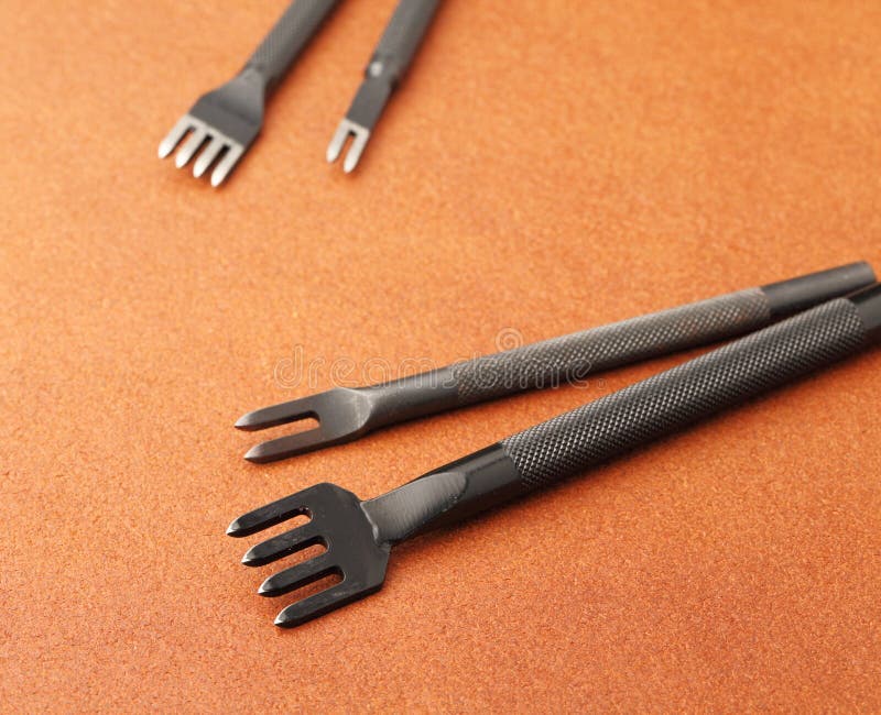 Punches for leather craft stock photo. Image of handmade - 37992456