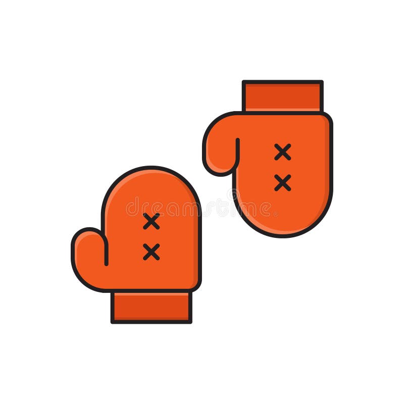 Punching Vector Flat Color Icon Stock Vector - Illustration of ...