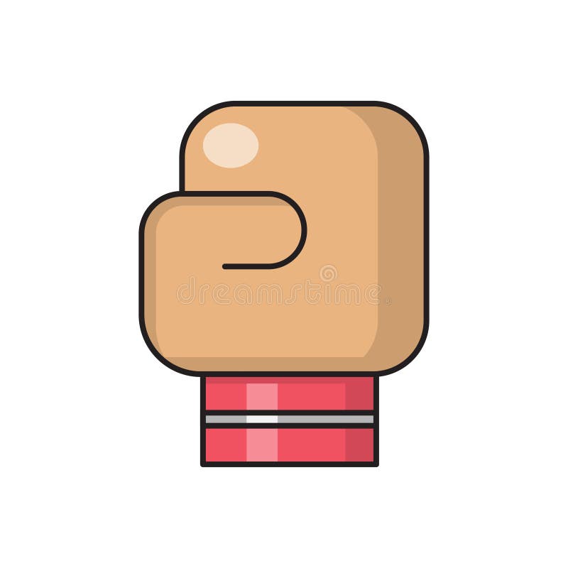 Punching Vector Flat Color Icon Stock Vector - Illustration of color ...