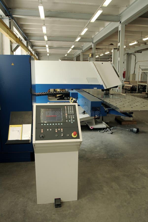 Programmable Punching Machine, Stock Image - Image of machinery, centre ...