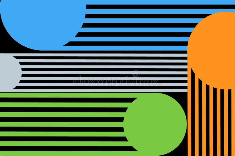 Punchy Bright Abstract Vector Geometric Background. Collage of Colored ...