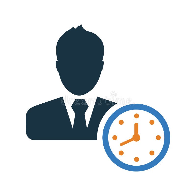 Punctuality, schedule icon stock illustration. Illustration of calendar ...