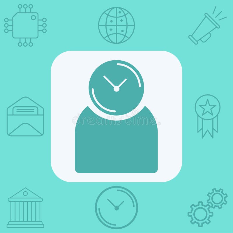 Punctuality Vector Icon Sign Symbol Stock Vector - Illustration of ...