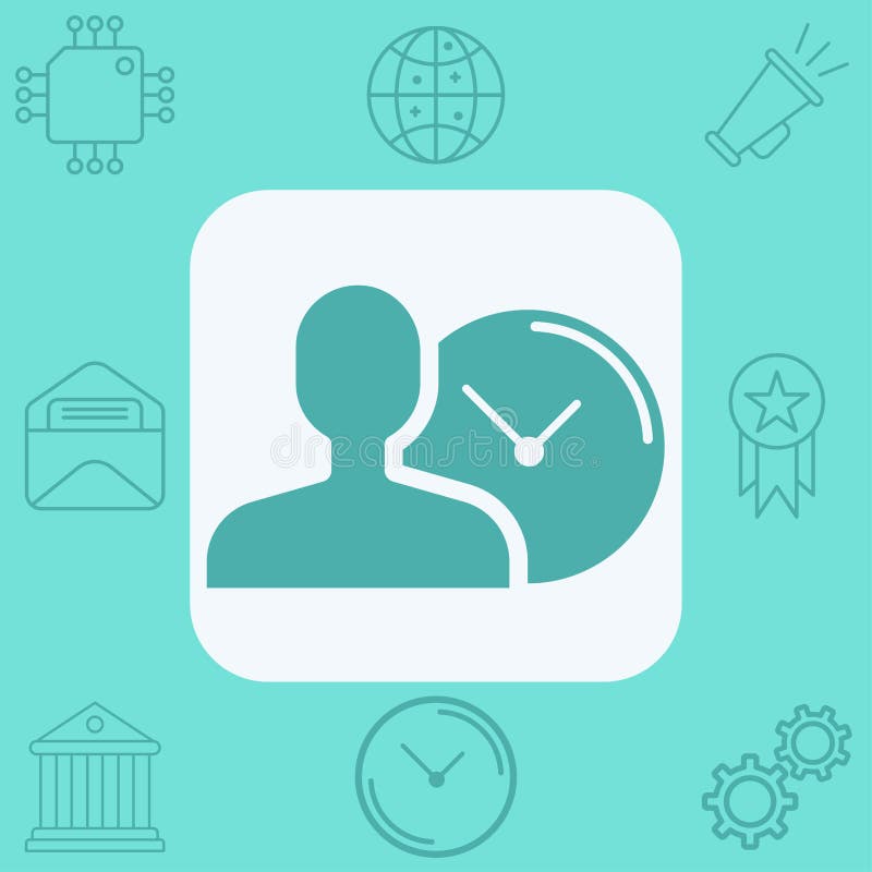 Punctuality Vector Icon Sign Symbol Stock Vector - Illustration of ...