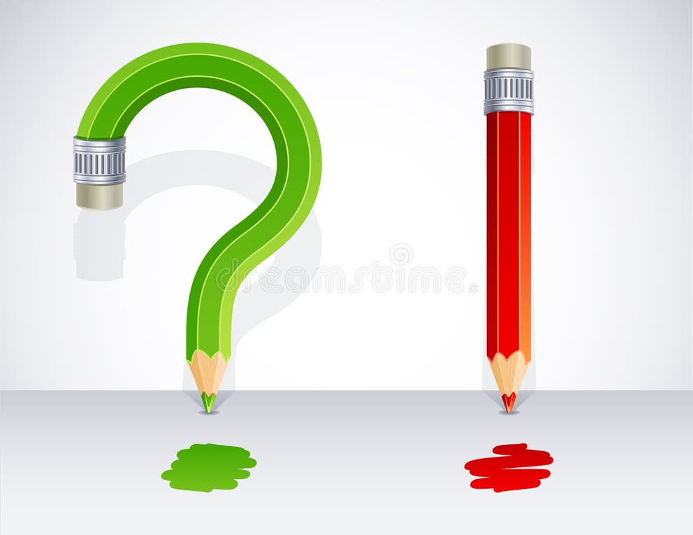 Pencil Punctuation Marks Stock Illustrations – 259 Pencil Punctuation ...