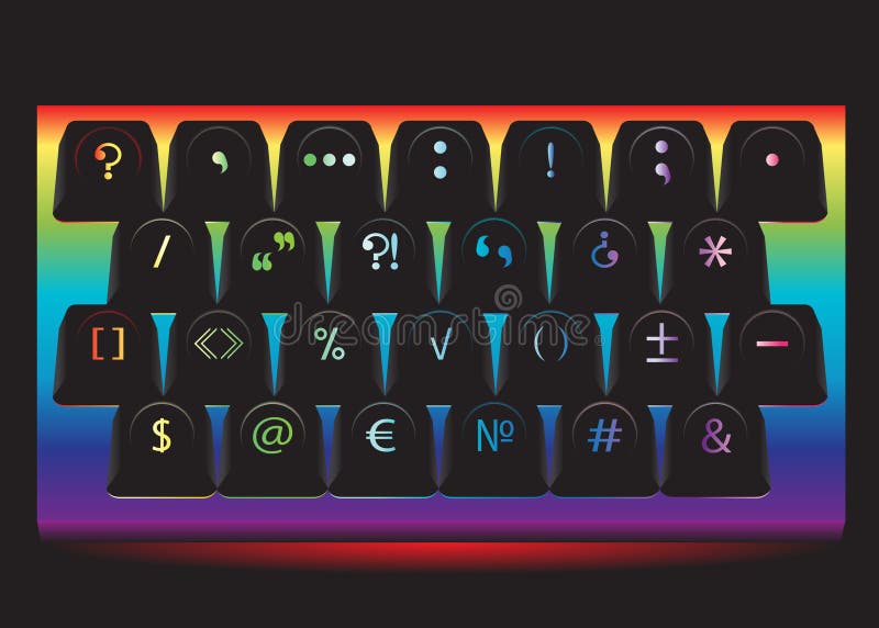 Punctuation icon sign. stock vector. Illustration of acomma - 40313828