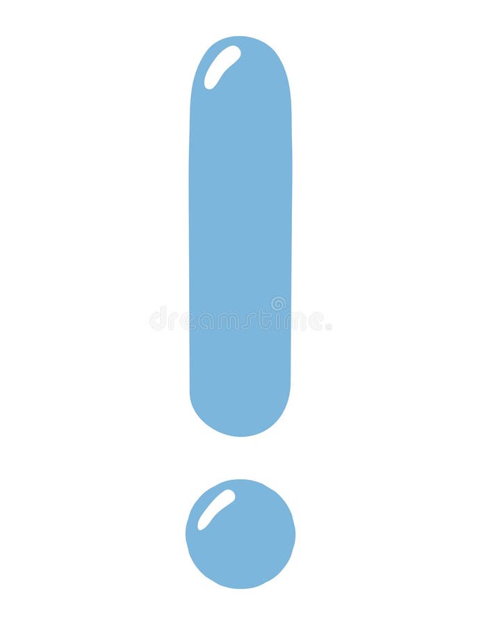 Punctuation Mark Exclamation Mark Shaped Balloon Isolated Stock ...