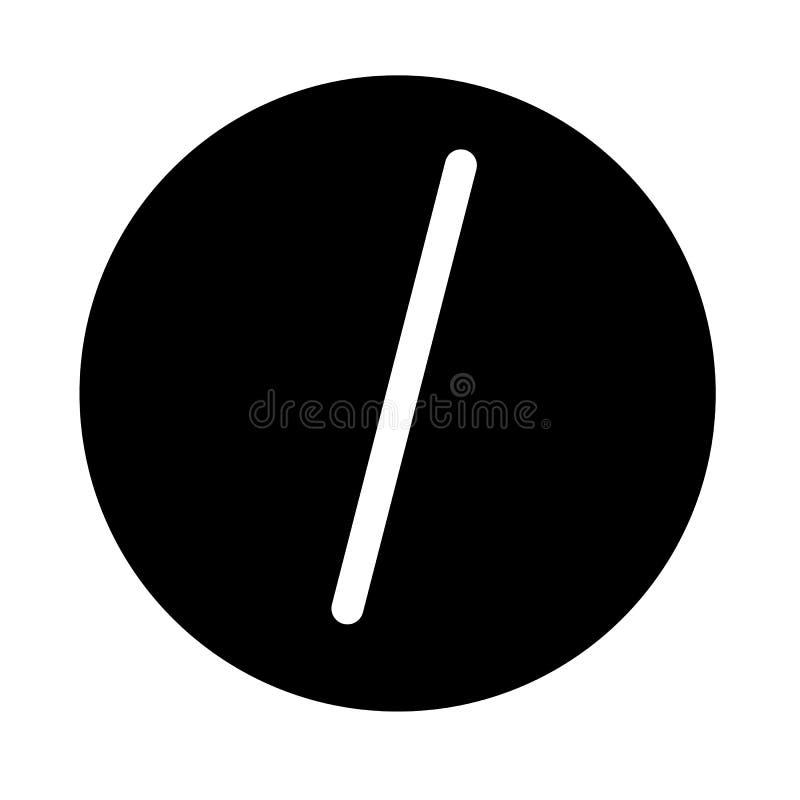 Punctuation Mark Icon on White Background. Flat Style. Finger Click ...