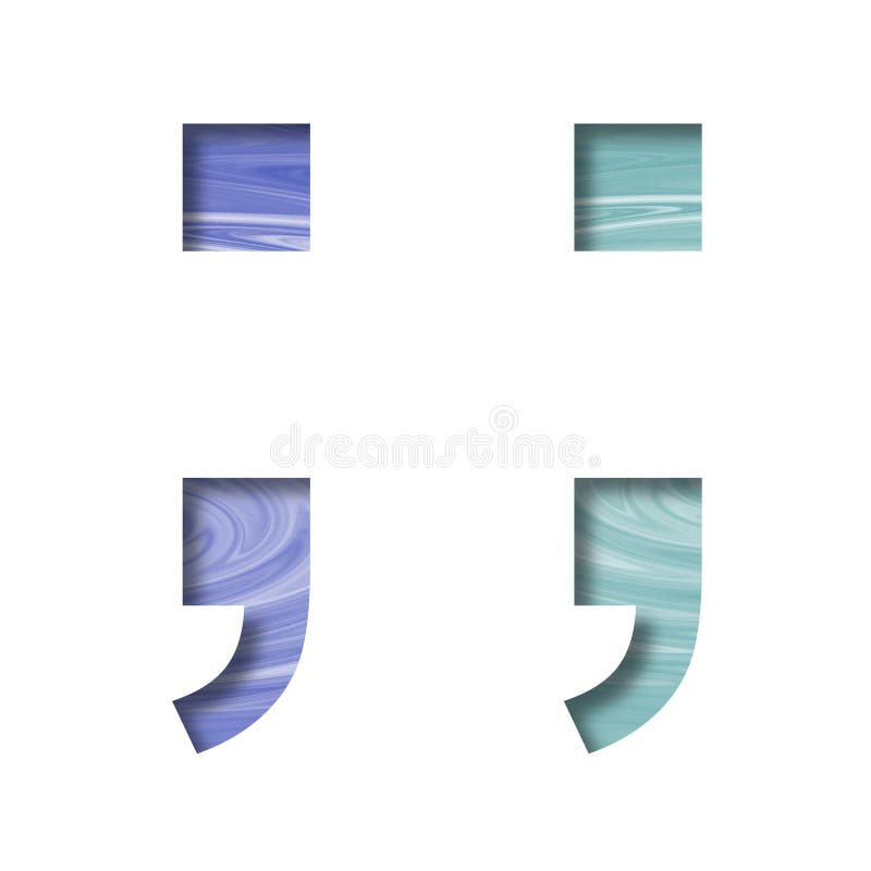 Punctuation Marks Dot and Comma is Cut Out of White Paper on the ...