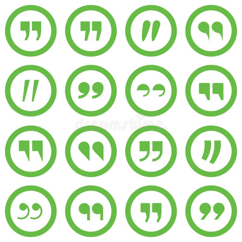 Punctuation Marks. Large Set of Punctuation Marks in Circles Isolated ...
