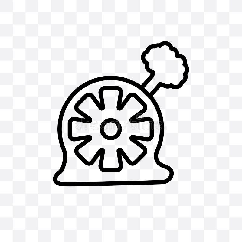 Puncture In A Wheel Vector Linear Icon Isolated On Transparent ...