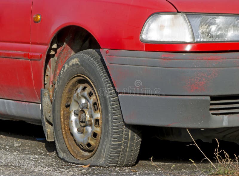 Punctured wheel stock image. Image of wheel, punctured - 16907089 Punctured wheel stock image. Image of wheel, punctured - 16907089
