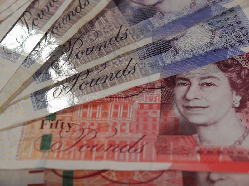 För Brittiskt Pund Valuta För Mynt Och Sedelav Förenade Kungariket ...