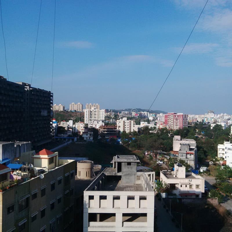 Pune city stock image. Image of building, house, roof - 107860861