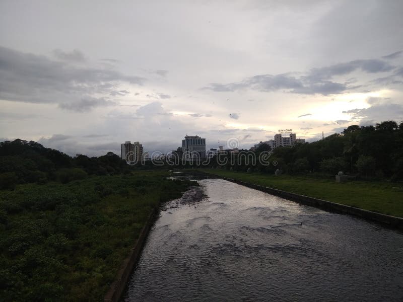 Pune Bridge on the River stock photo. Image of bridge - 209068526