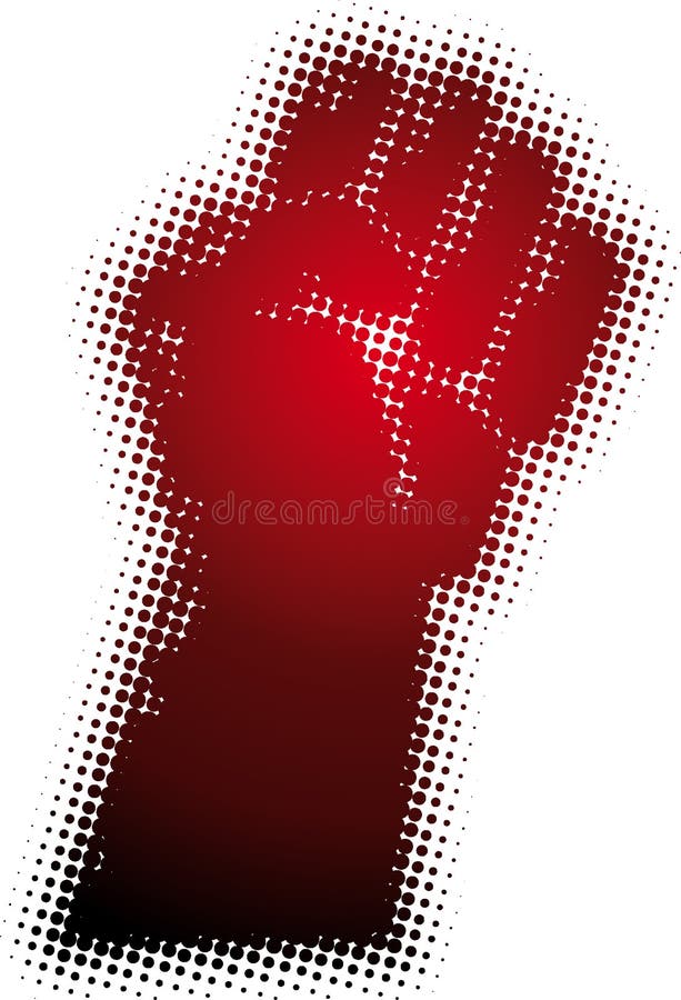 Punho ilustração do vetor. Ilustração de punho, elemento - 10969643