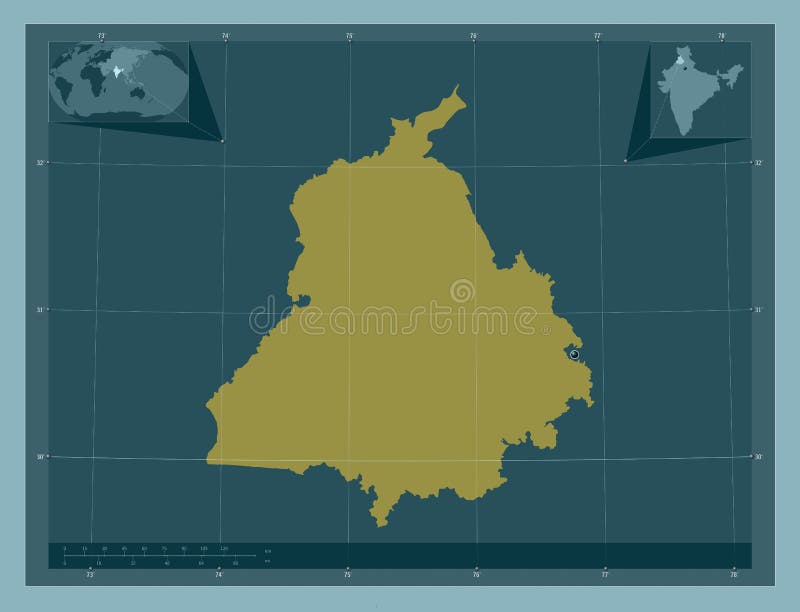 Punjab, India. Solid. Capital Stock Illustration - Illustration of ...