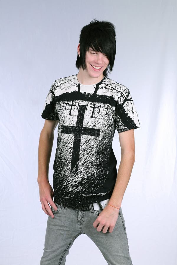 Punk stock image. Image of college, brunette, male, attractive - 3212985