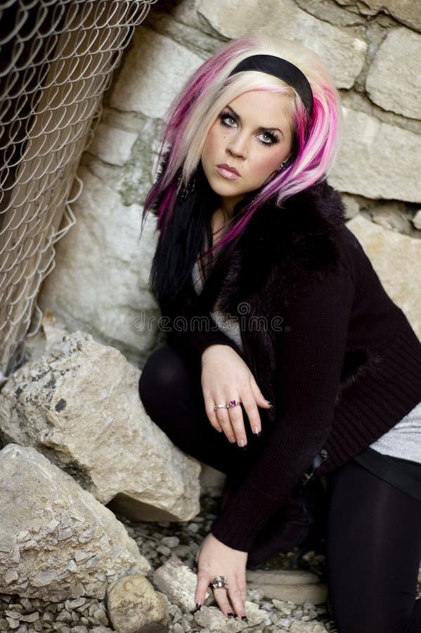 Punk Fashion Model stock image. Image of erotic, expression - 1764419
