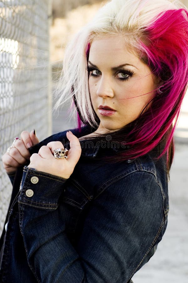 Punk Fashion Model stock image. Image of expression, colorful - 1804029
