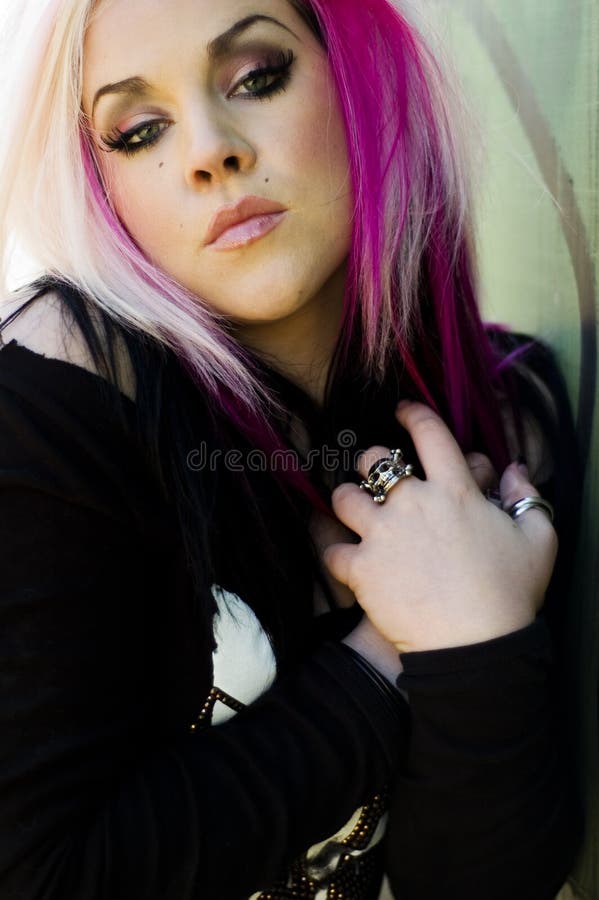 Punk Goth Fashion Model stock photo. Image of goth, style - 1764222