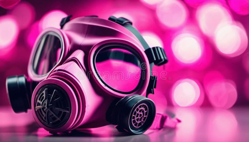 A punk gas mask, AI stock illustration. Illustration of gadget - 311575201