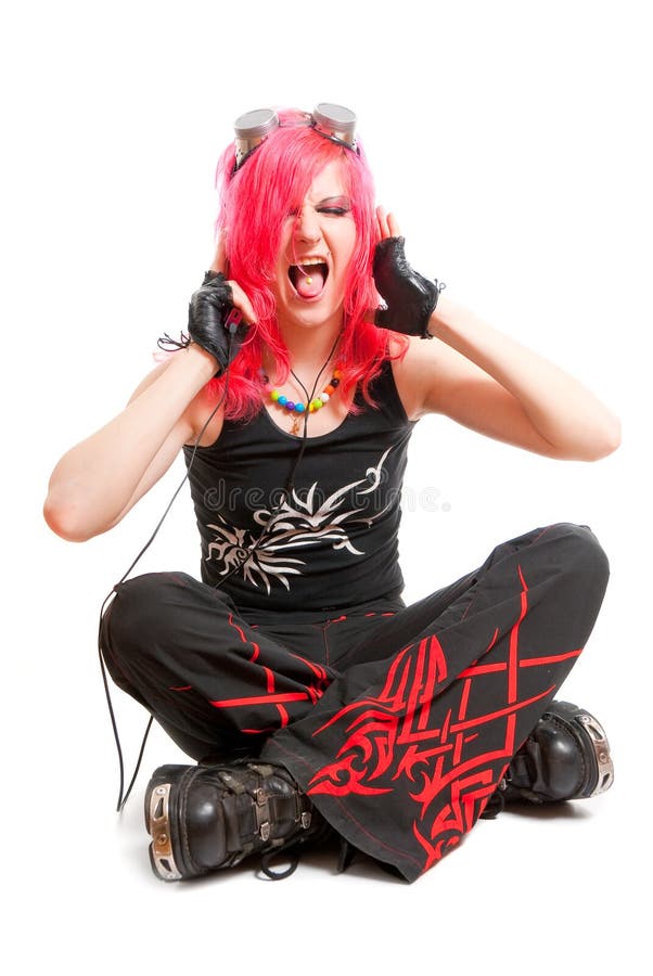 Punk Girl with Bible stock photo. Image of christian, religious - 3336554