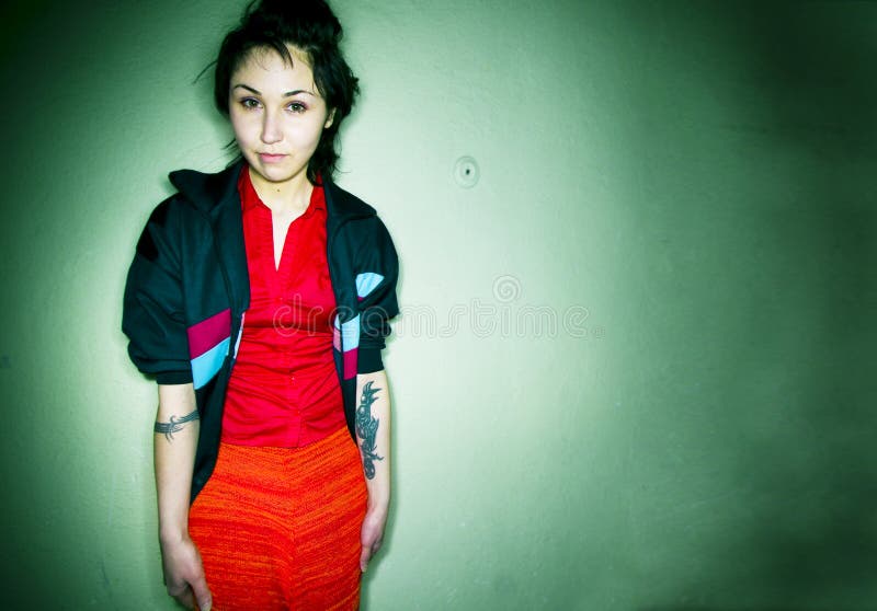 Punk girl stock image. Image of pretty, attractive, express - 5310575