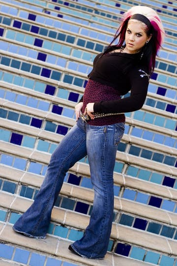 Punk Goth Fashion Model stock photo. Image of goth, style - 1764222