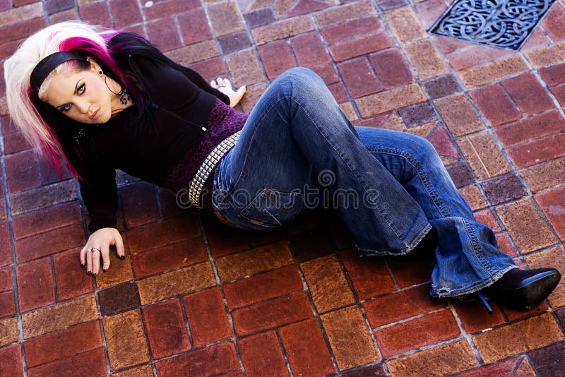 Punk Goth Fashion Model stock photo. Image of caucasian - 1764228