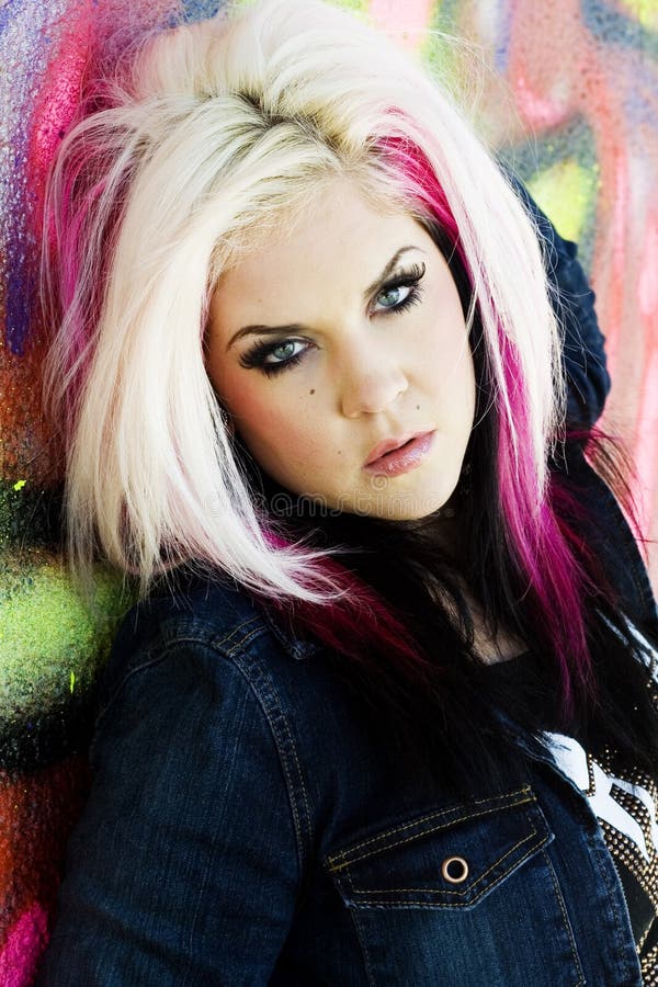 Punk Fashion Model stock image. Image of beauty, urban - 3955153
