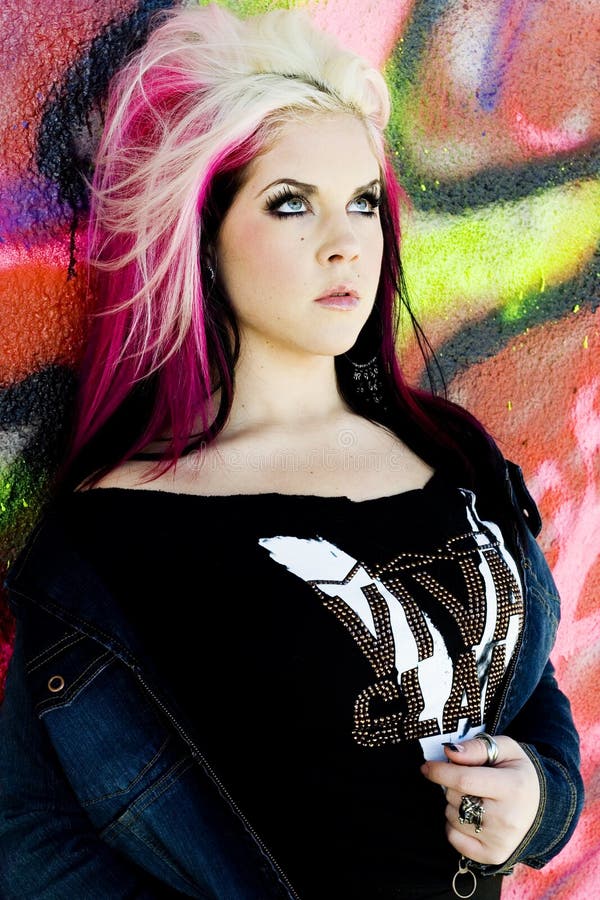 Punk gothic fashion model stock image. Image of fashion - 1746949