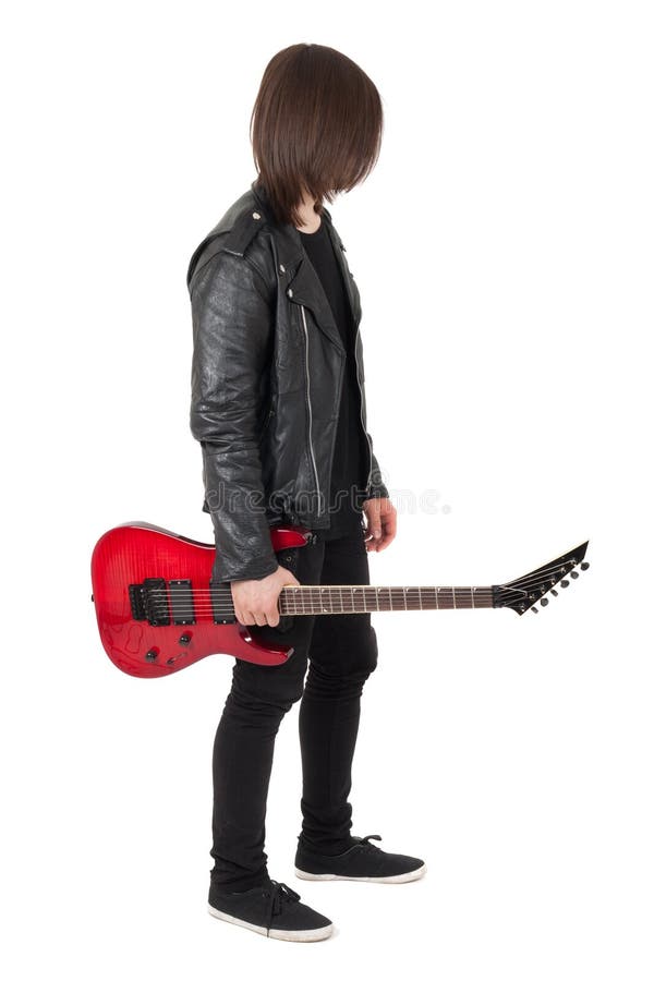 Punk guy isolated on white