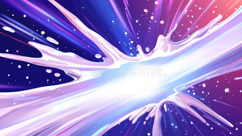 A Punk Pop Rock Style Starburst Element with a Color Splash Abstract ...