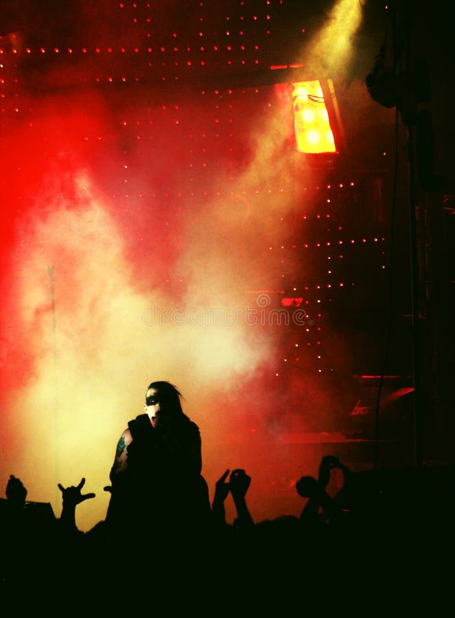 Punk-rock concert stock image. Image of manson, music, live - 230005