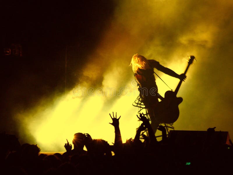 Punk-rock concert2 stock image. Image of metal, guitar - 230139