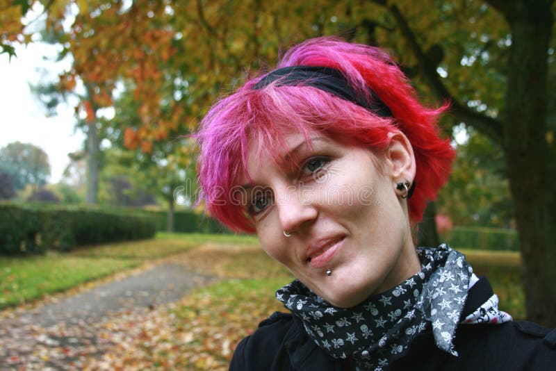 Punk Rock Girl stock photo. Image of portrait, unique - 7160622