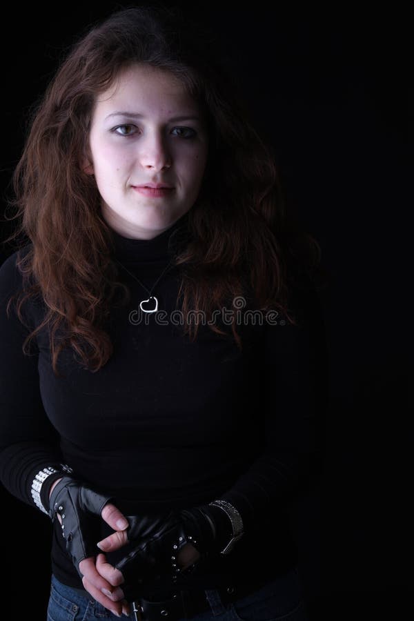 Punk rock girl portrait stock photo. Image of character - 28345948