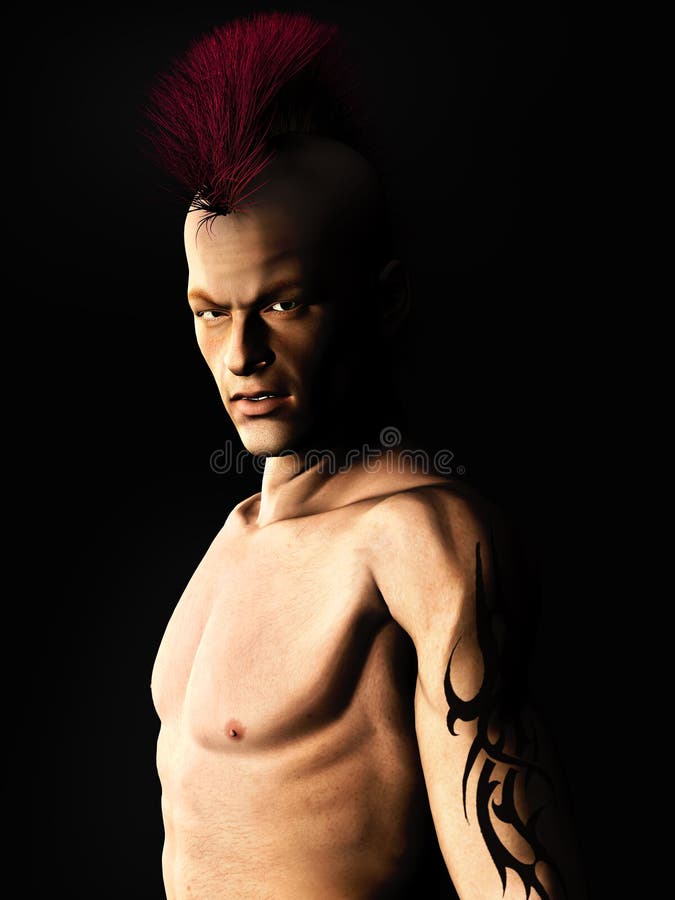 Punk rocker stock illustration. Illustration of young - 5328895