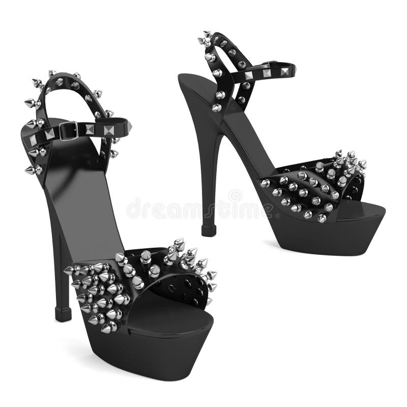 Punk shoes stock illustration. Illustration of equipment - 55298744