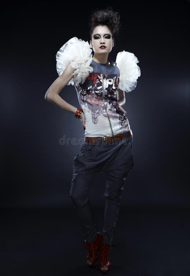 Punk woman stock image. Image of beautiful, female, feminine - 23511963